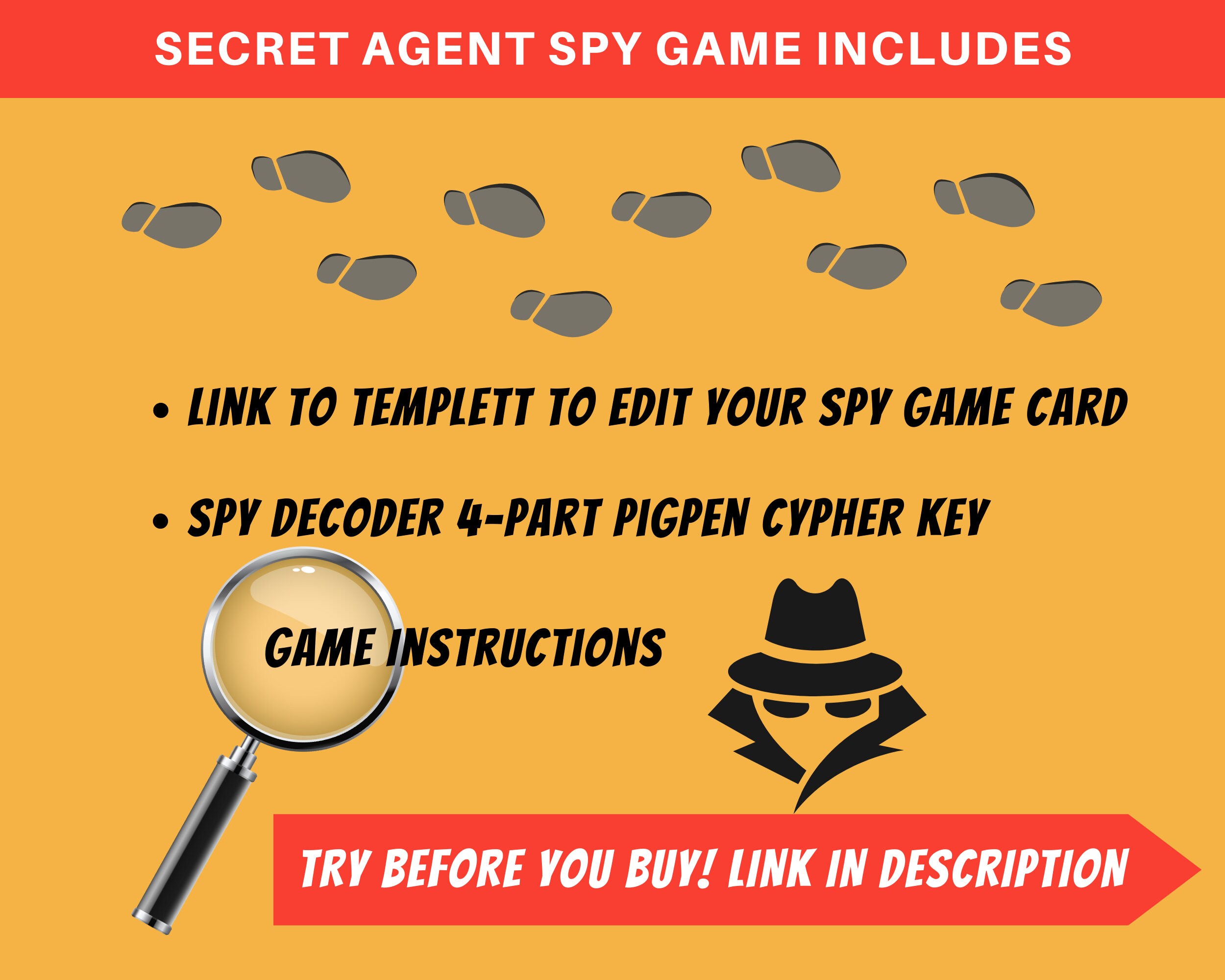 Spy Decoder Spy Games for Kids Ages 4-8 Spy Birthday Party Supplies Spy ...