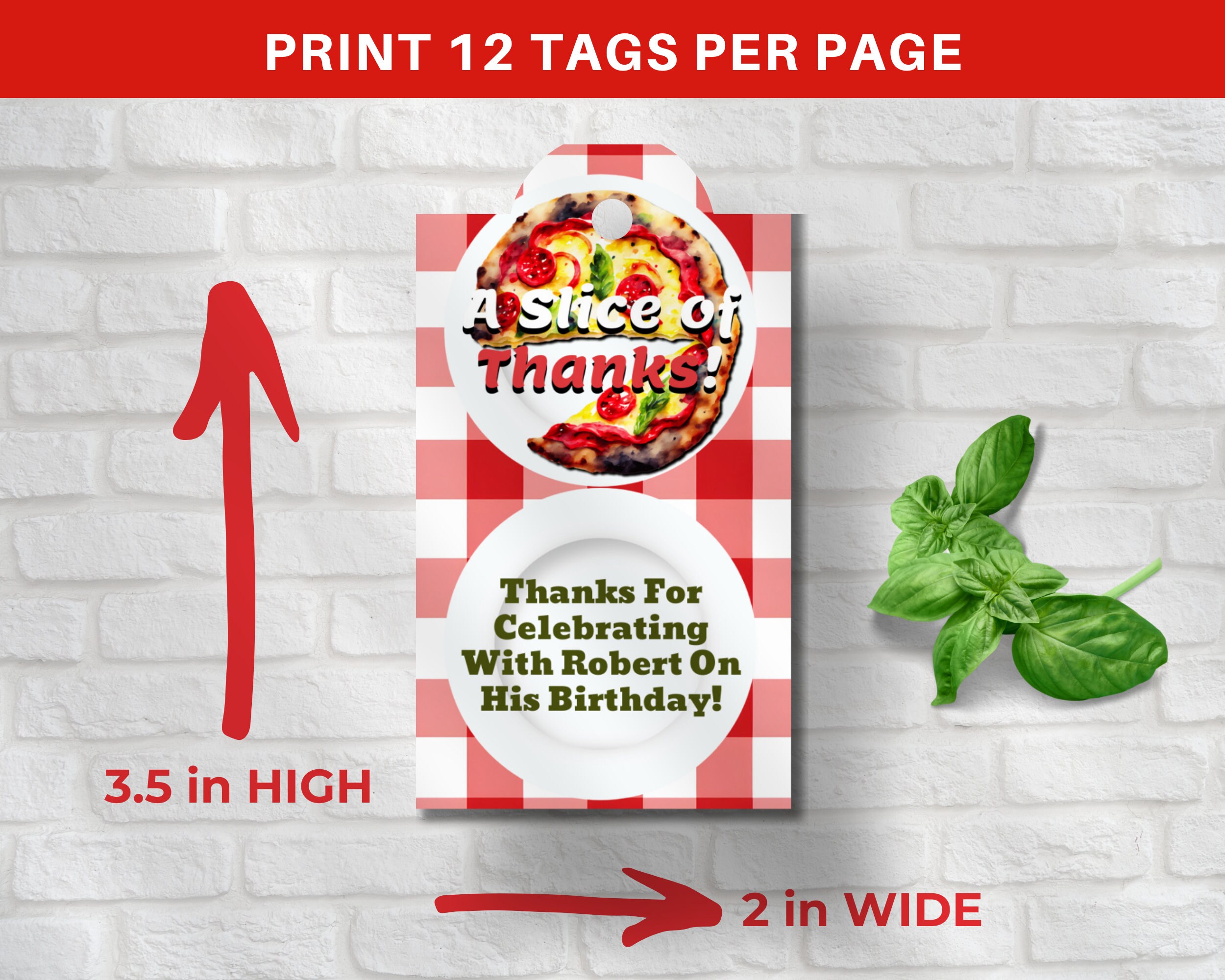 Pizza Party Favor, Pizza Favor Tag, Pizza Party Birthday, Pizza Party ...