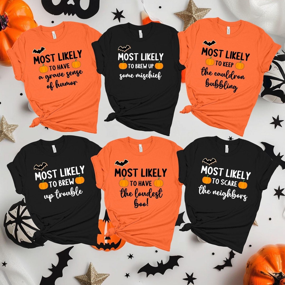 Most Likely to Halloween Shirt, Matching Family Shirts, Couples ...
