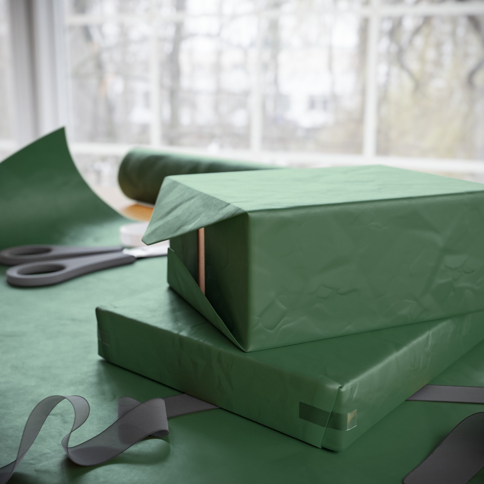 Wrapping Papers - Hunter Green - Etsy