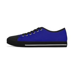 Women's Low Top Sneakers Solid Dark Blue - Etsy