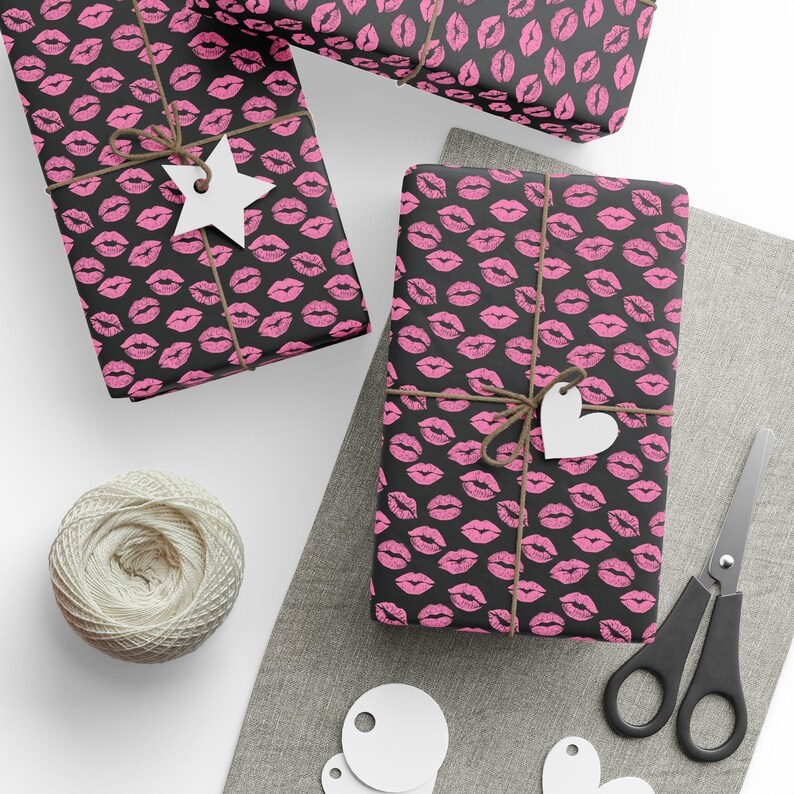 Wrapping Papers - Pink Lips - Etsy