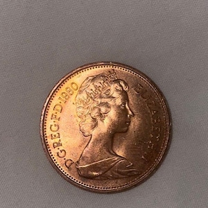 Very Rare "new Pence" 1980 Coin 2p First Edition Amazing Condition ...