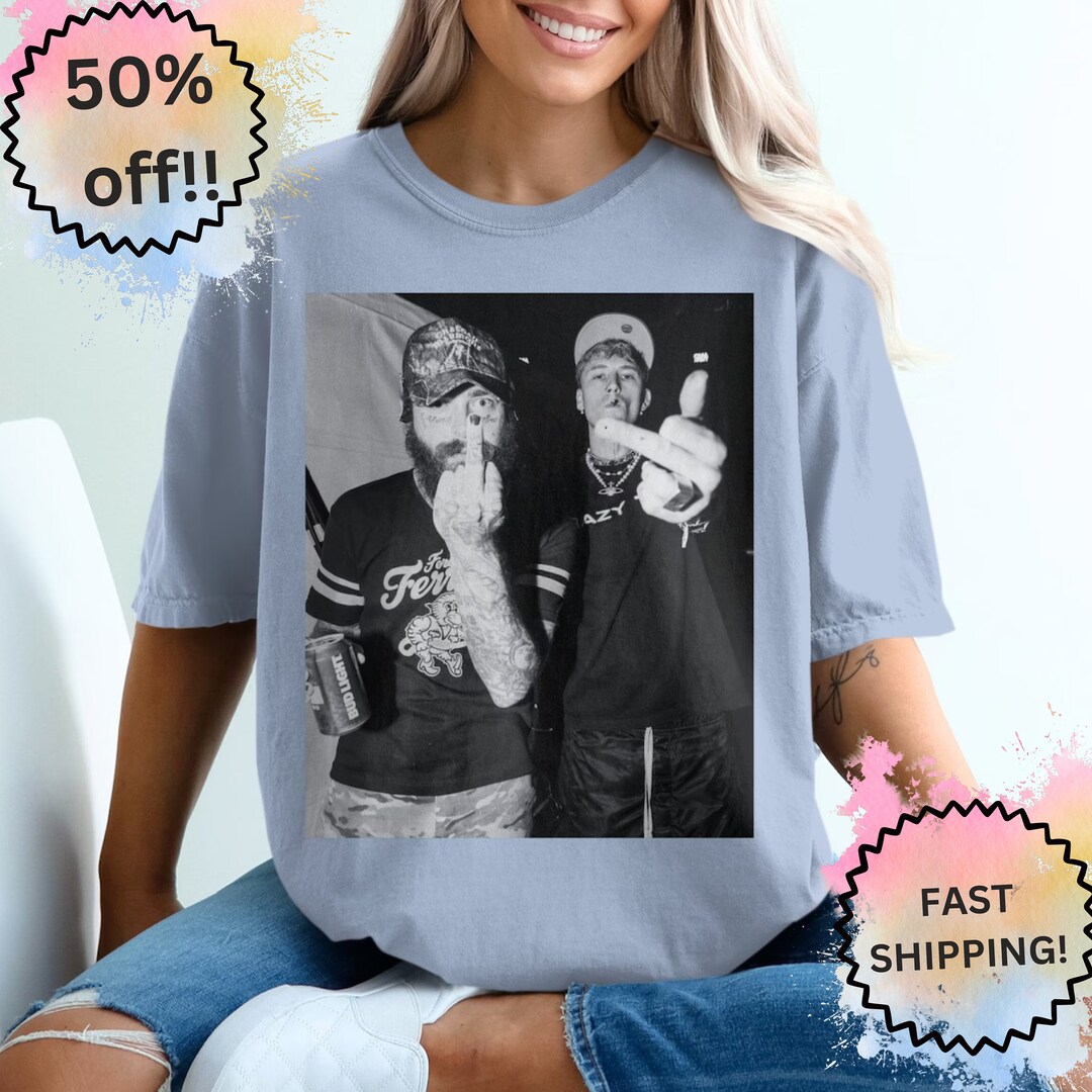 Post Malone, MGK, Country Post Malone Comfort Colors Shirt, Posty ...