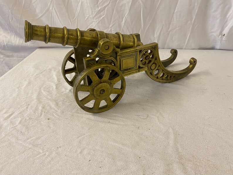 Large Brass Ornamental Replica Cannon - Etsy
