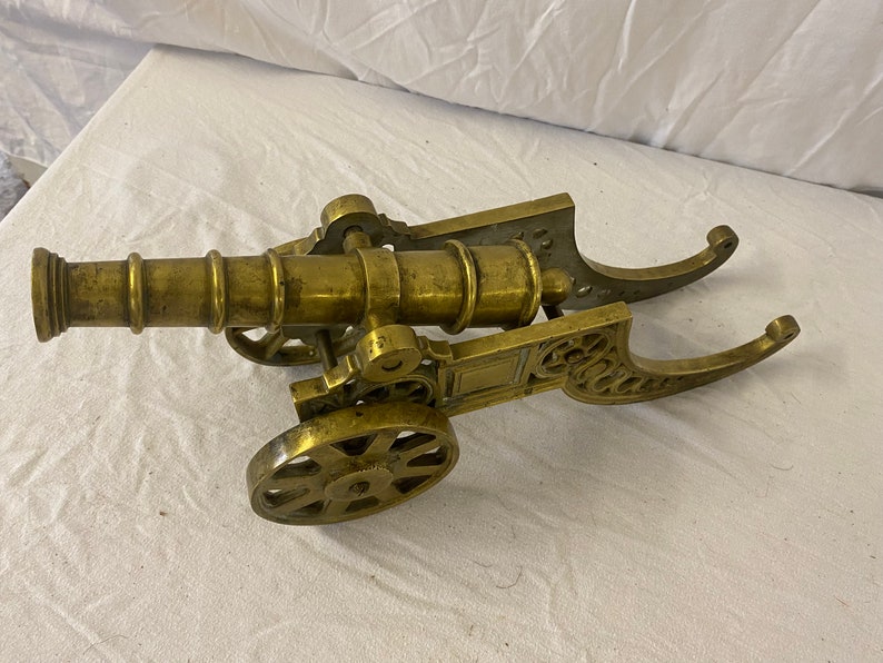 Large Brass Ornamental Replica Cannon - Etsy