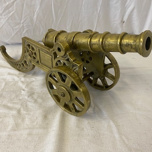 Large Brass Ornamental Replica Cannon - Etsy