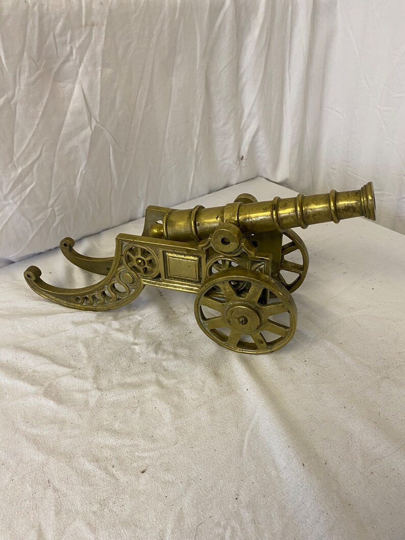 Large Brass Ornamental Replica Cannon - Etsy