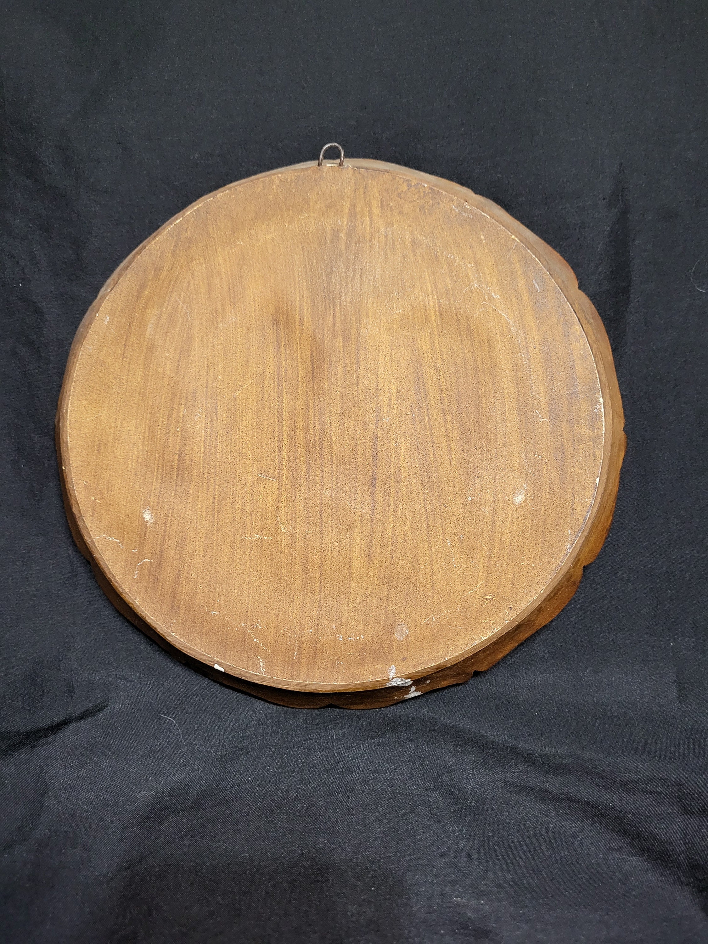 Vintage German Hand Carved Wood Resin Art Hoe Wall Decor Plate - Etsy