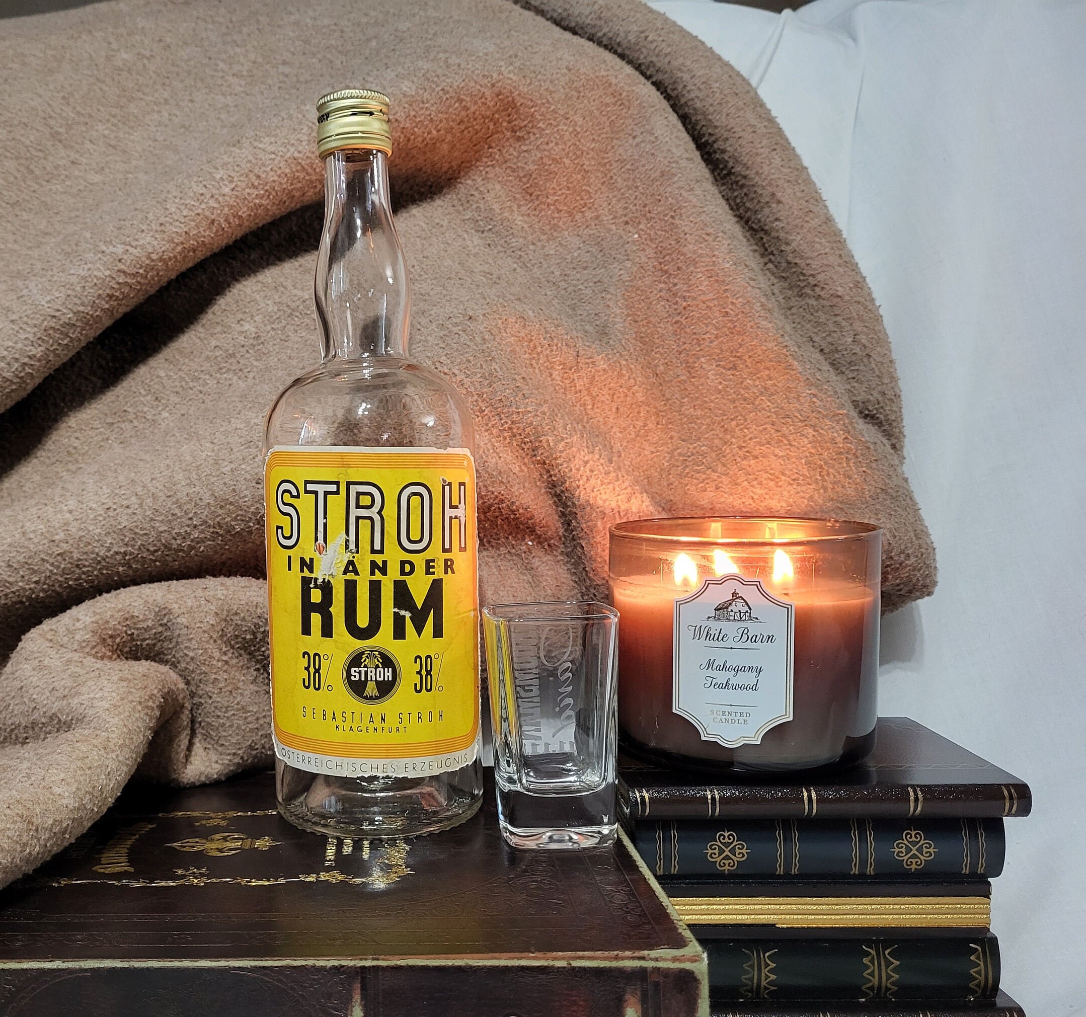 Empty Vintage Bottle of German 750ml of Stroh Inlander Rum extremely ...