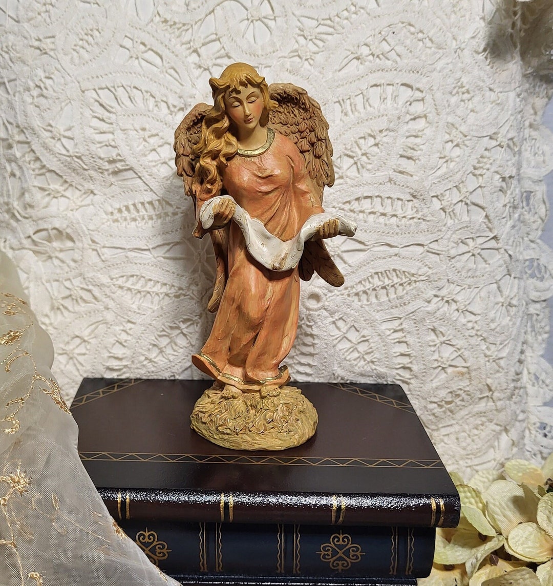 Rare* Vintage 5in. K's Collection Angel Holding Scroll Figurine - Etsy