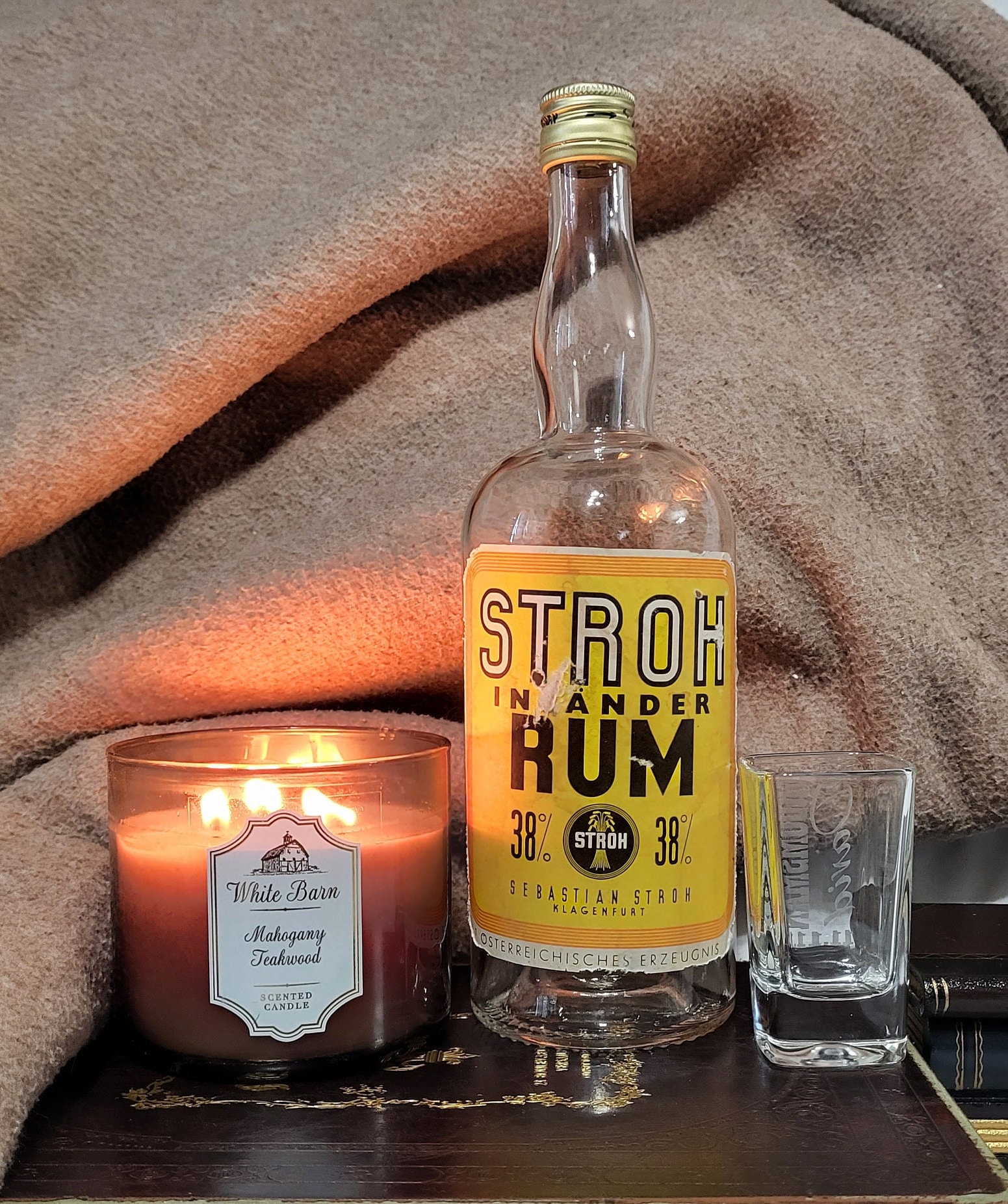 Empty Vintage Bottle of German 750ml of Stroh Inlander Rum extremely ...