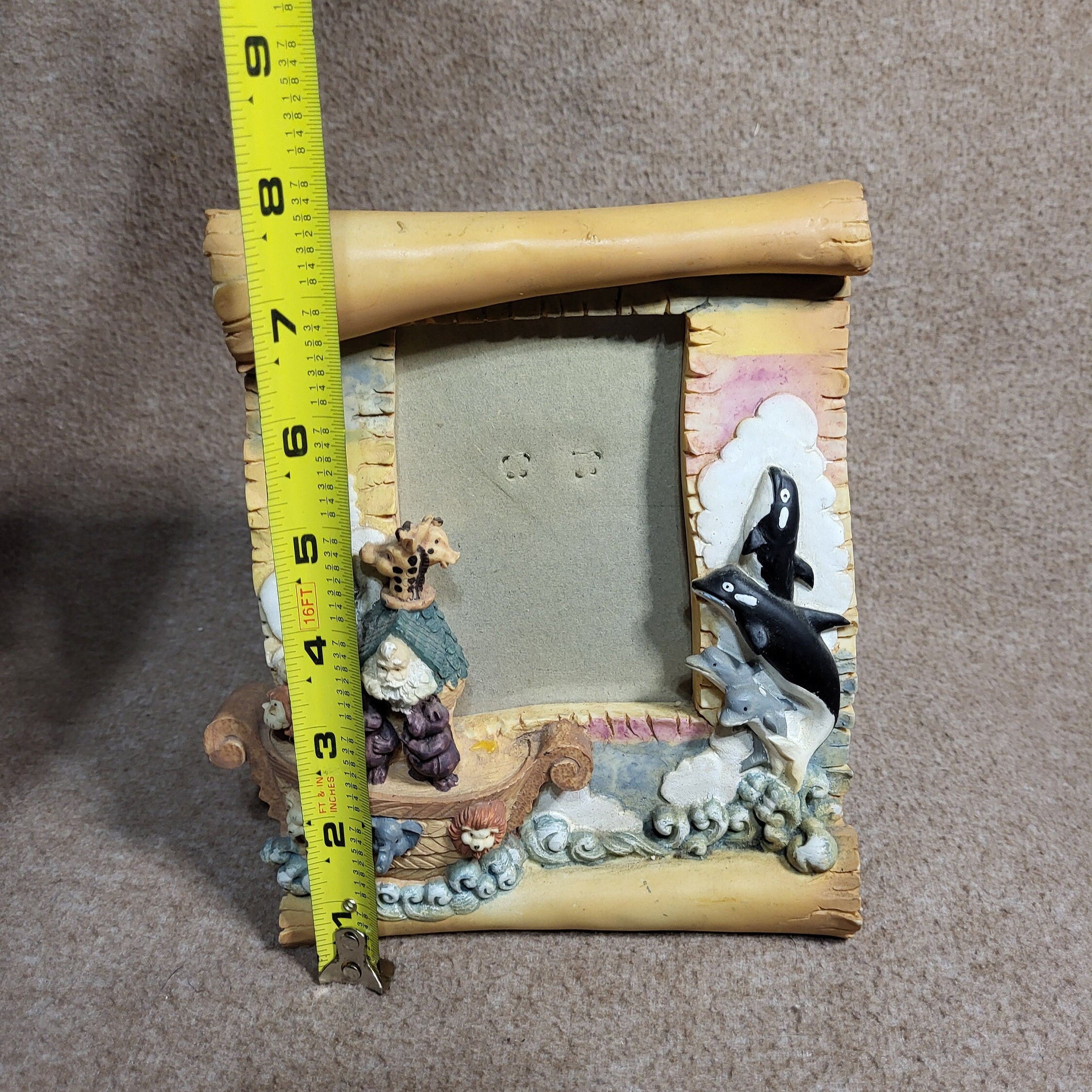 Vtg. 3D Standing Noahs Ark Picture Frame on Scroll - Etsy