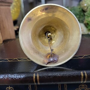 Vintage 1960's-1970's Brass Calling Bell With Etched Bird on 2 Sides - Etsy