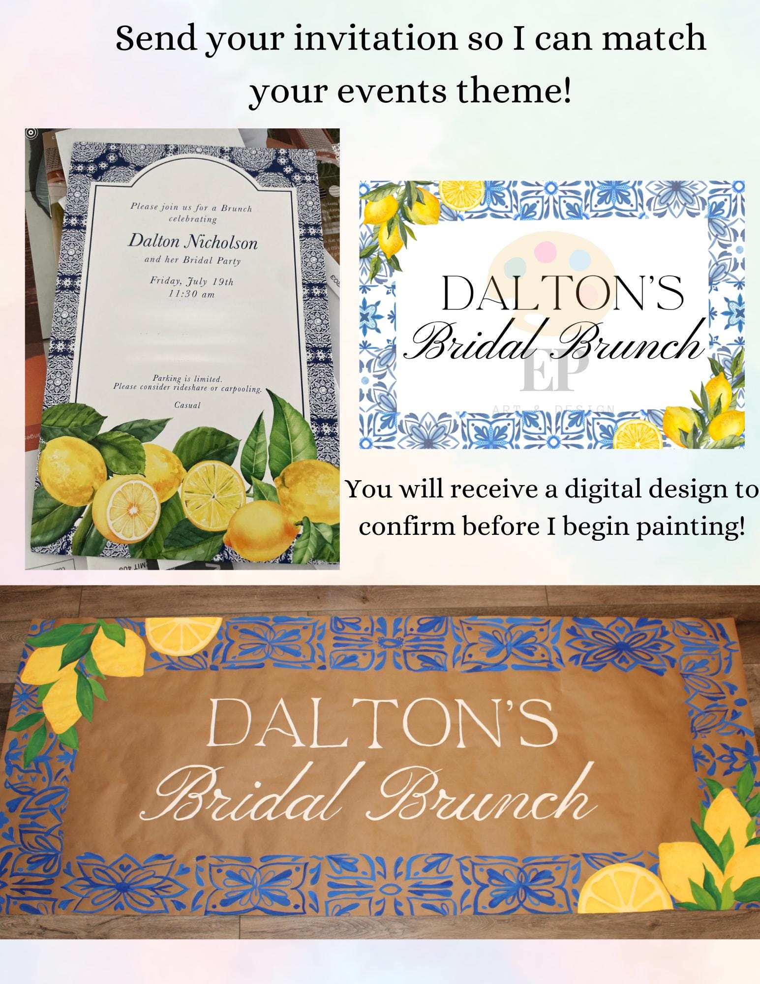 Hand Painted Banners - Customizable - Etsy