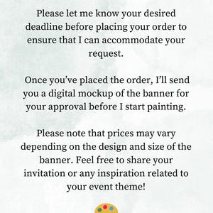 Hand Painted Banners - Customizable - Etsy