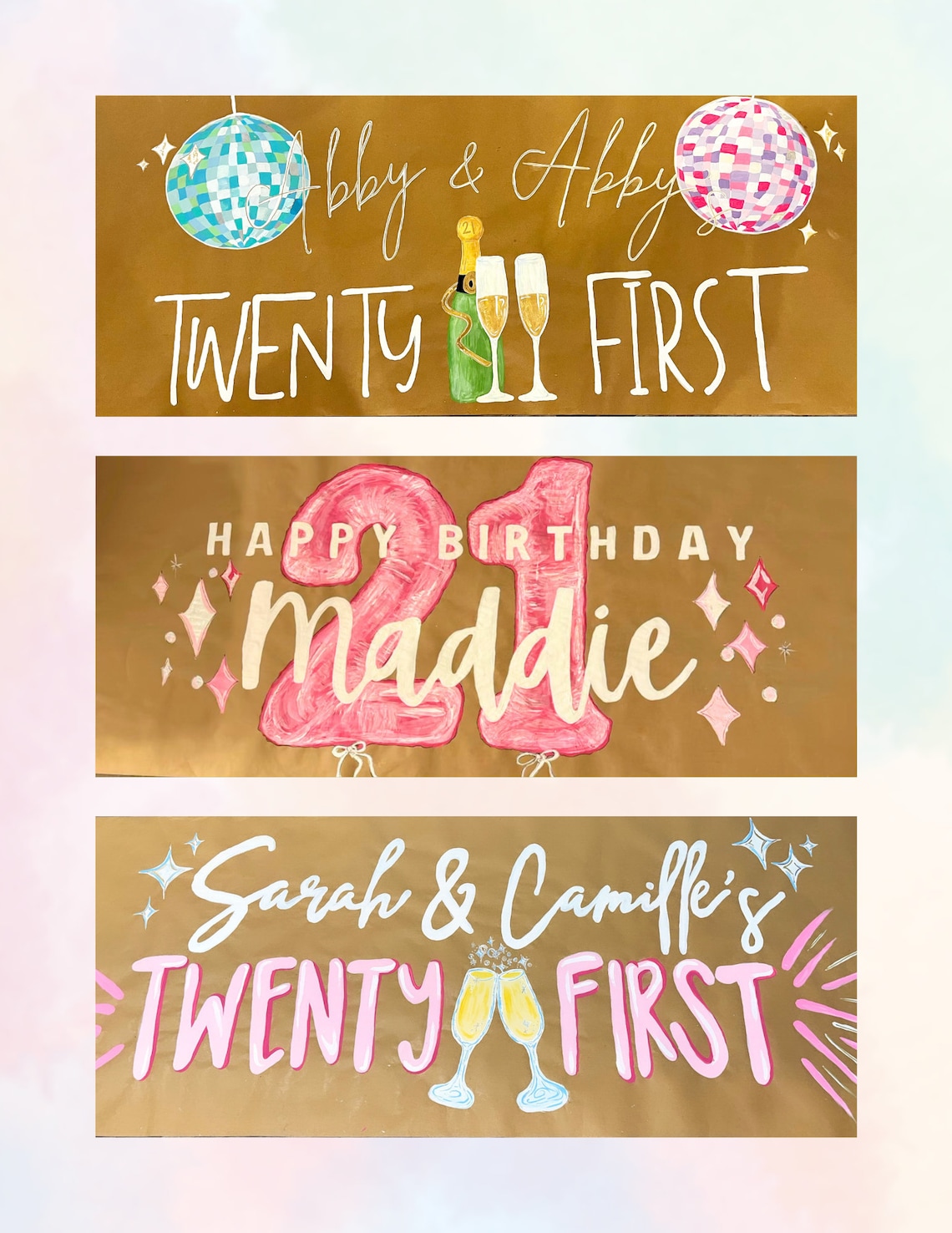 Hand Painted Banners - Customizable - Etsy