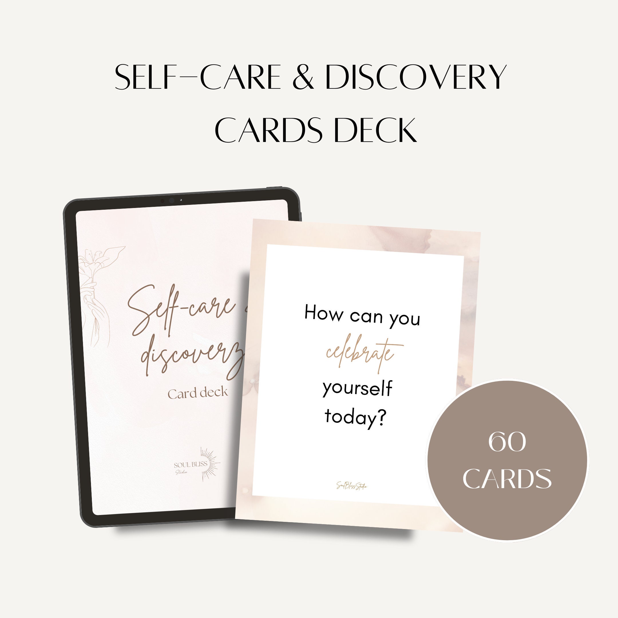 Digital Affirmation Cards for Self-care and Self-discovery Reflection ...