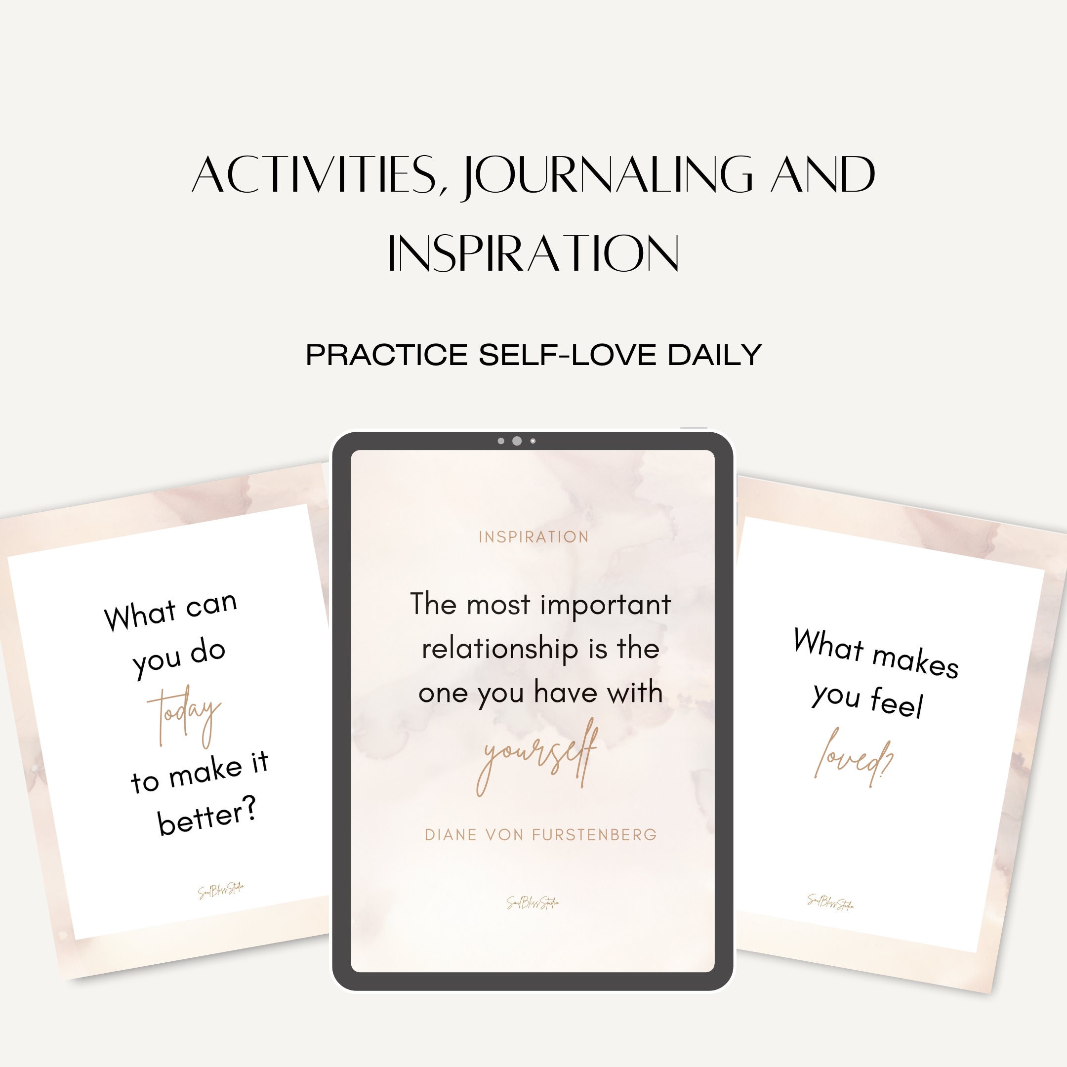 Digital Affirmation Cards for Self-care and Self-discovery Reflection ...