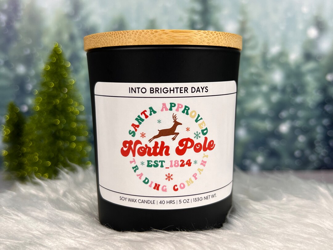 North Pole, Christmas Candle, Humor Candle, Christmas Gift, 100% Soy ...