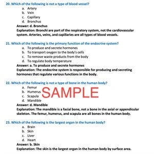 101 Science Questions With Explanation and Answers for Nurses - Etsy