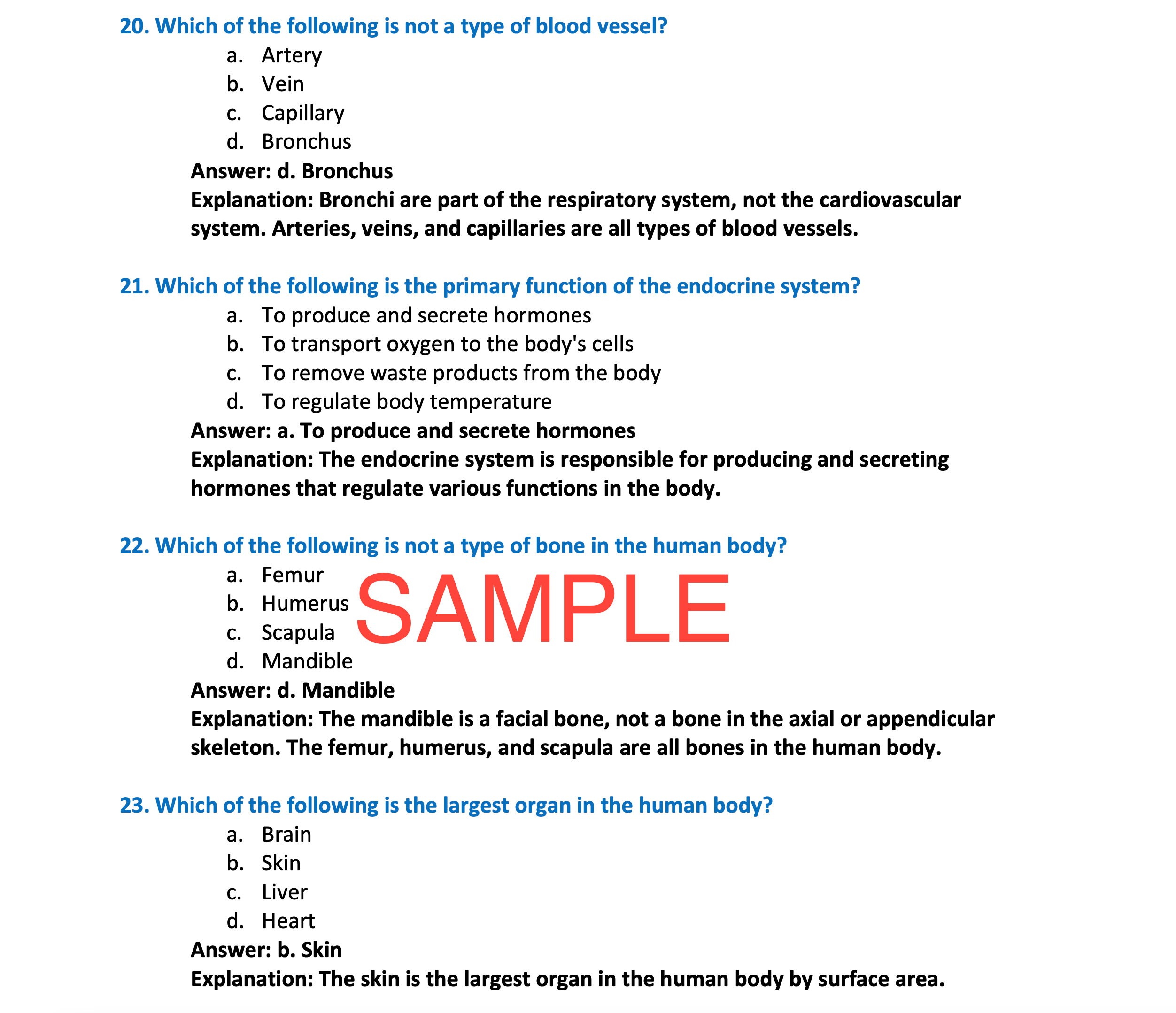 101 Science Questions With Explanation and Answers for Nurses - Etsy