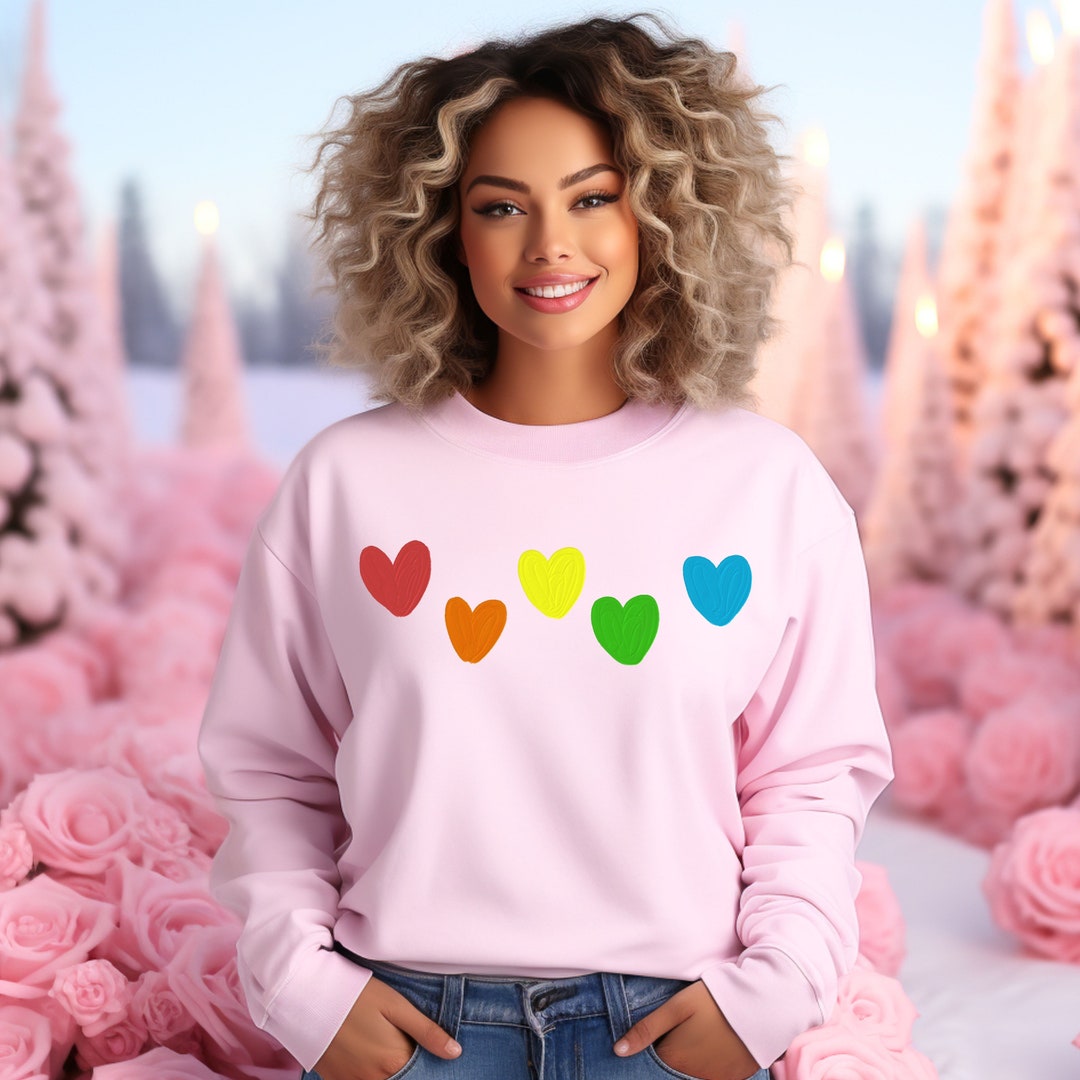 Valentine's Day Heart Sweatshirt, XOXO Heart Sweatshirt, Valentines Day ...