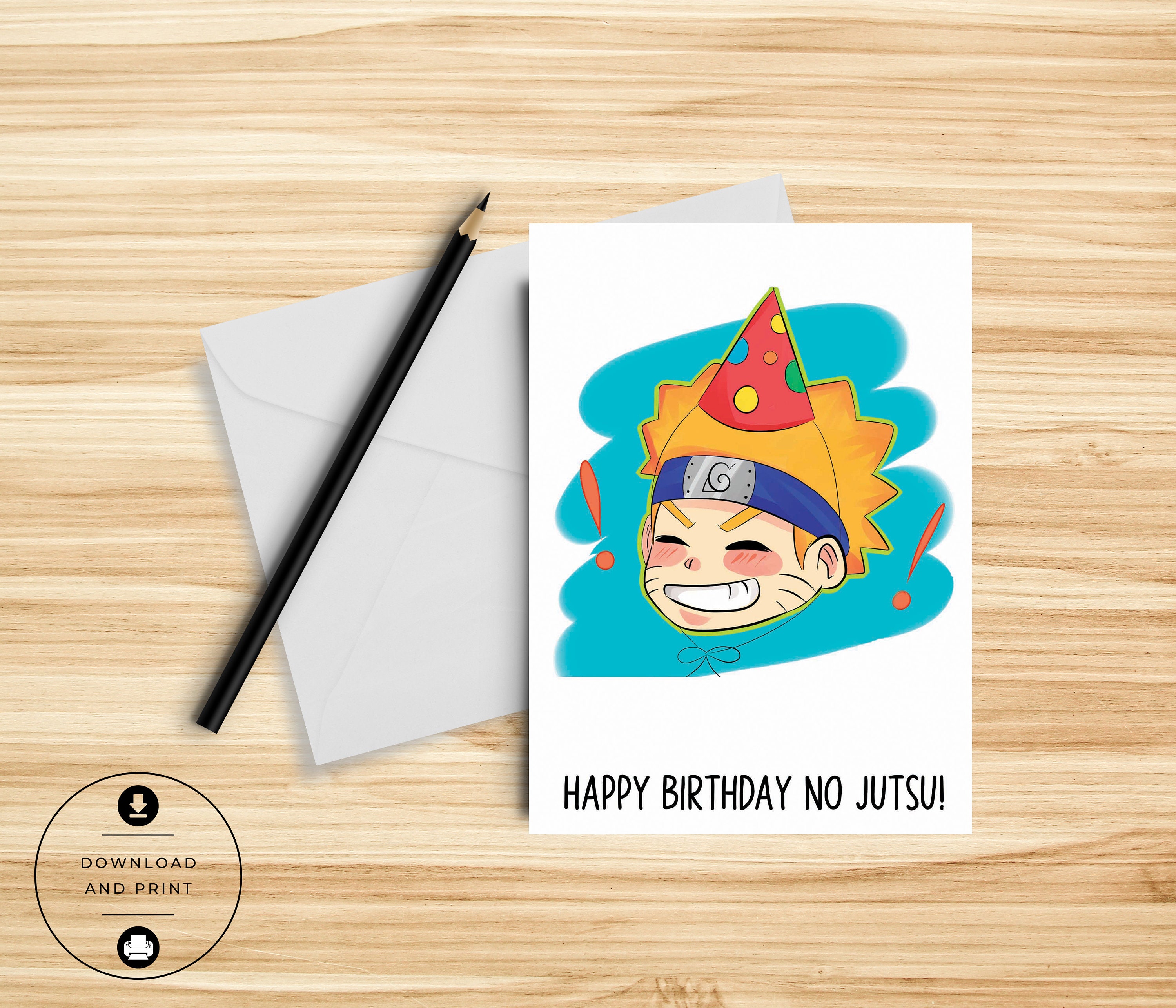 Naruto Happy Birthday Card