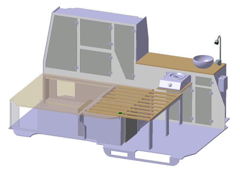 Aménagement Van meuble VW T5 T6 Plan / Cad kit - Etsy France