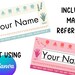 Editable Math Name Tags: Back to School Classroom Decor (digital ...