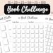 Printable Book Challenge Tracker: 15-100 Books (PDF Download) - Etsy