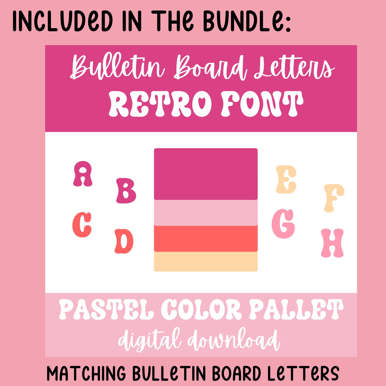 Retro Bulletin Board Kit in Our Learning Era Grade Matching Bundle Era ...