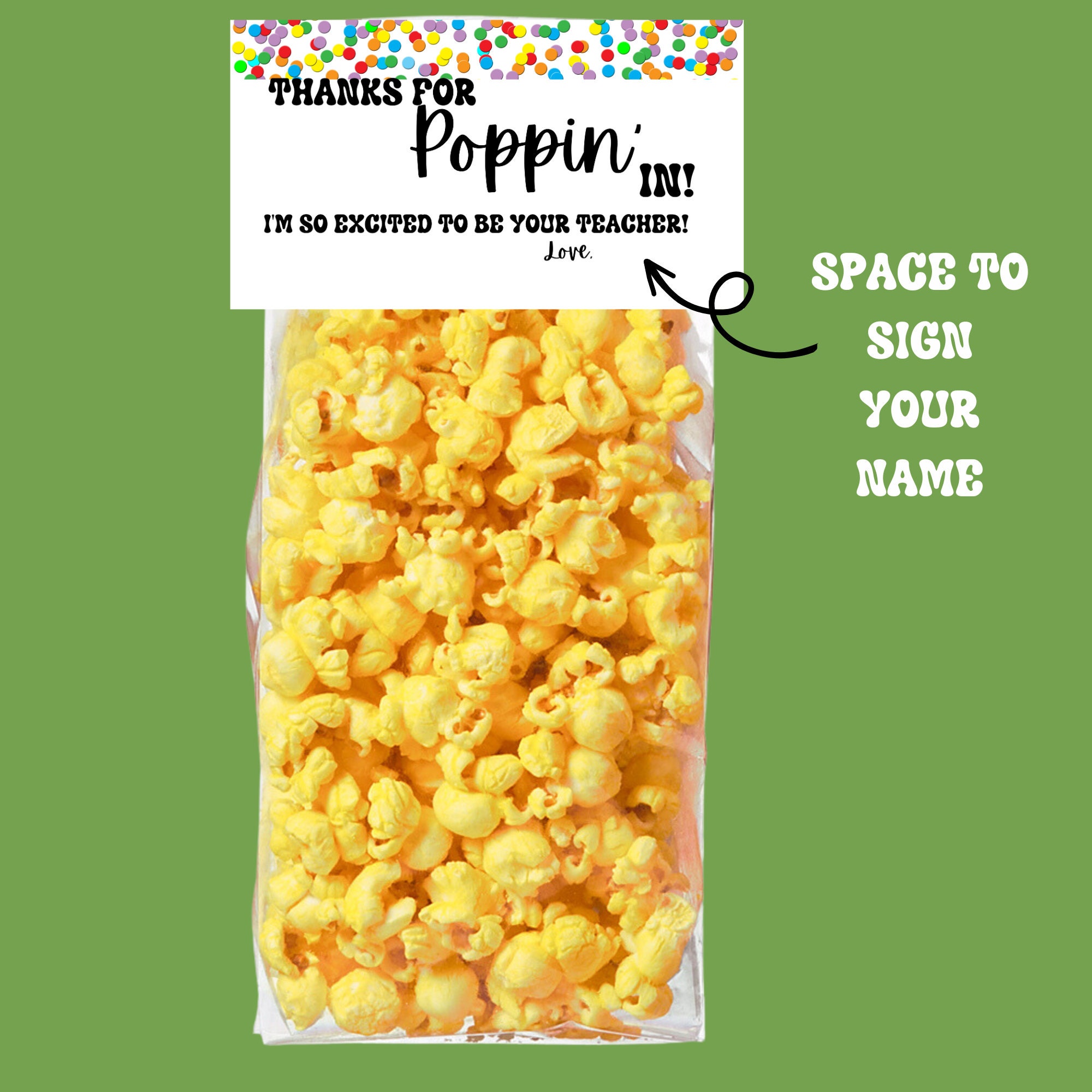 Back to School Teacher Gift for Student Bag Tags Treat Bag Tags Snack ...