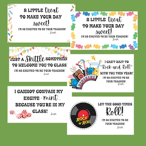 Back to School Treat Bag Tags: Skittle Welcome Gift (digital Download ...