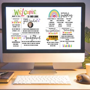 Editable Teacher Welcome Letter Template: Back to School (digital ...