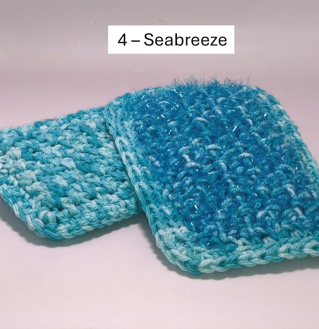Reusable Crocheted Sponge/washable Sponge/scrubbie/dish Cloth set of 2 ...