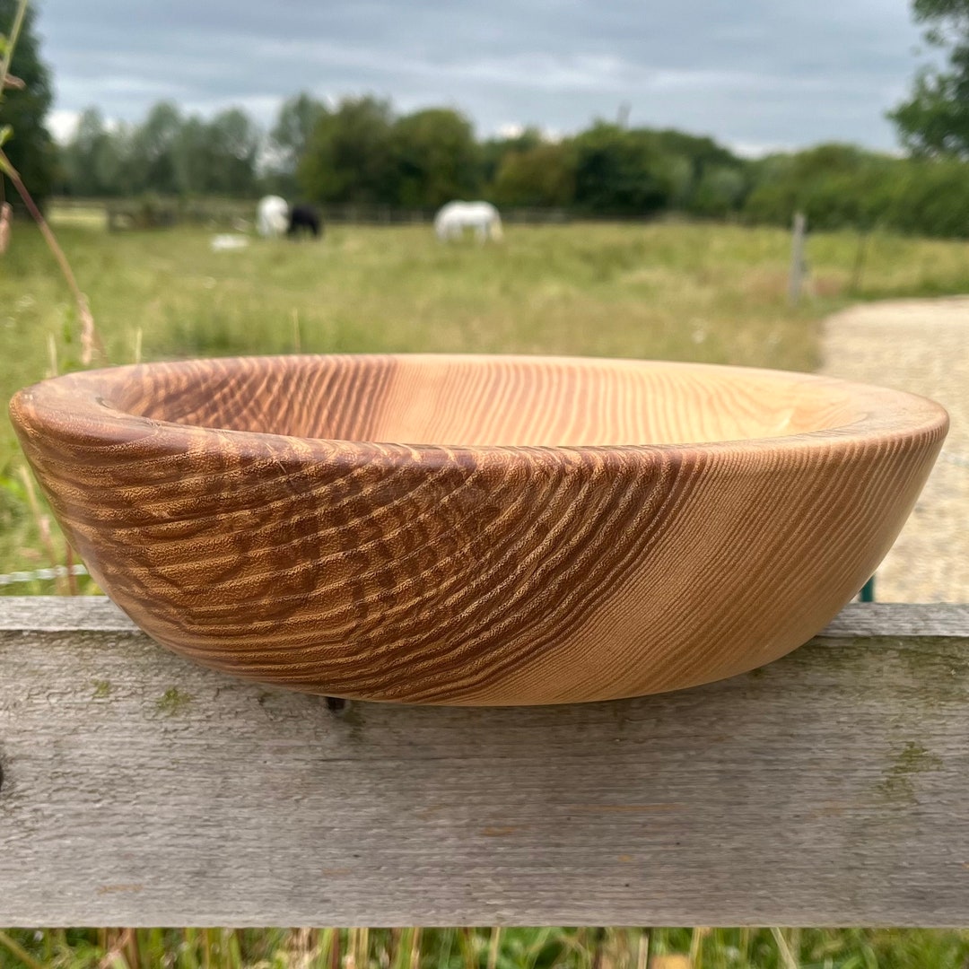 Ash Hand Turned Wooden Bowl - Etsy