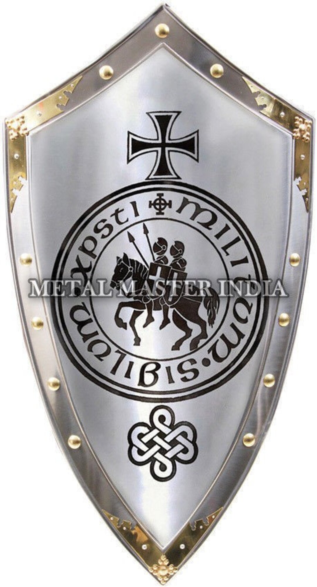 Medieval Reproduction Templar Armor Shield Made Solid Steel & - Etsy