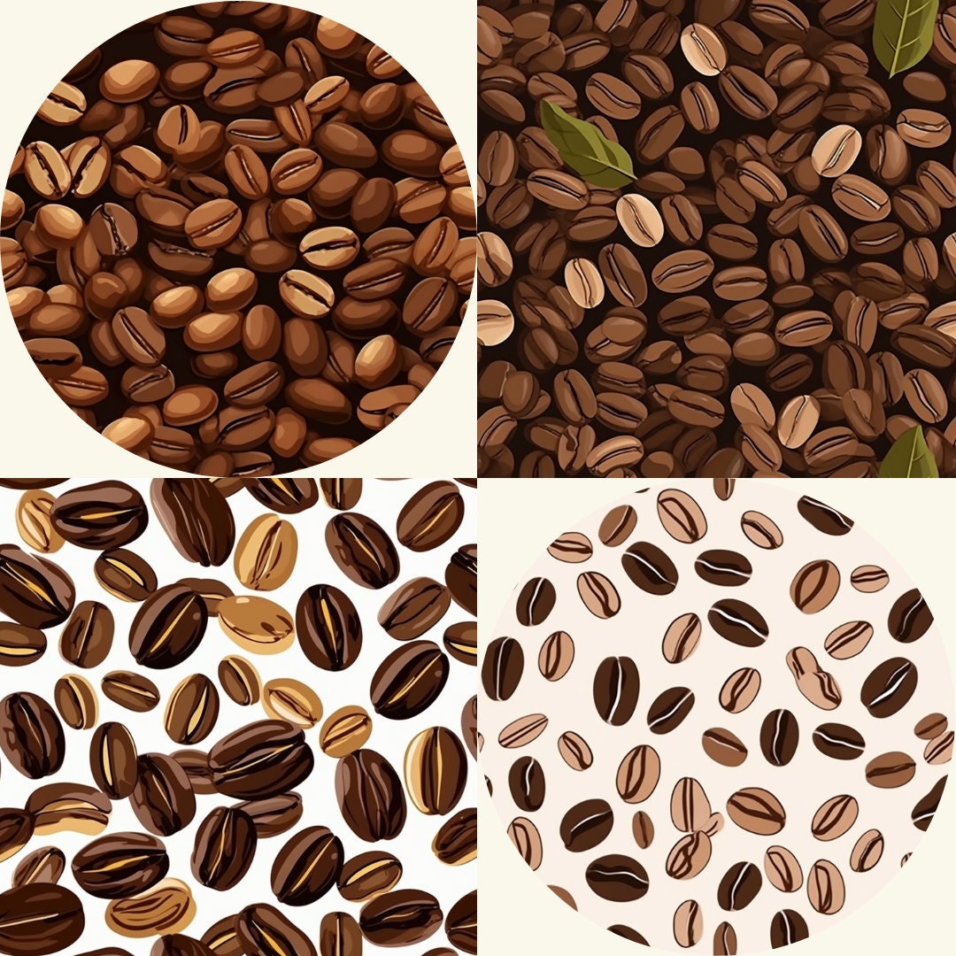 COFFEE BEAN Patterns X8 | High-quality Seamless Digital Prints ...