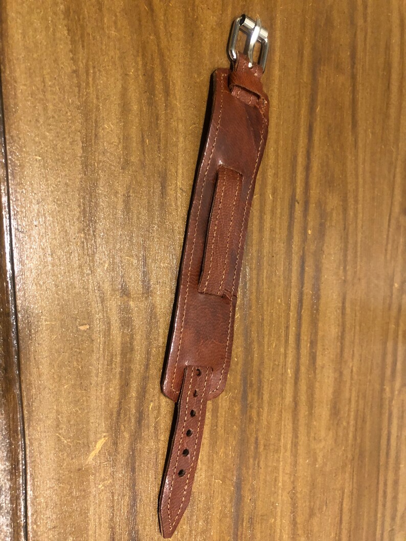 Handmade Real Waxed Brown Leather WW1 WW2 Great War Military Army Style ...