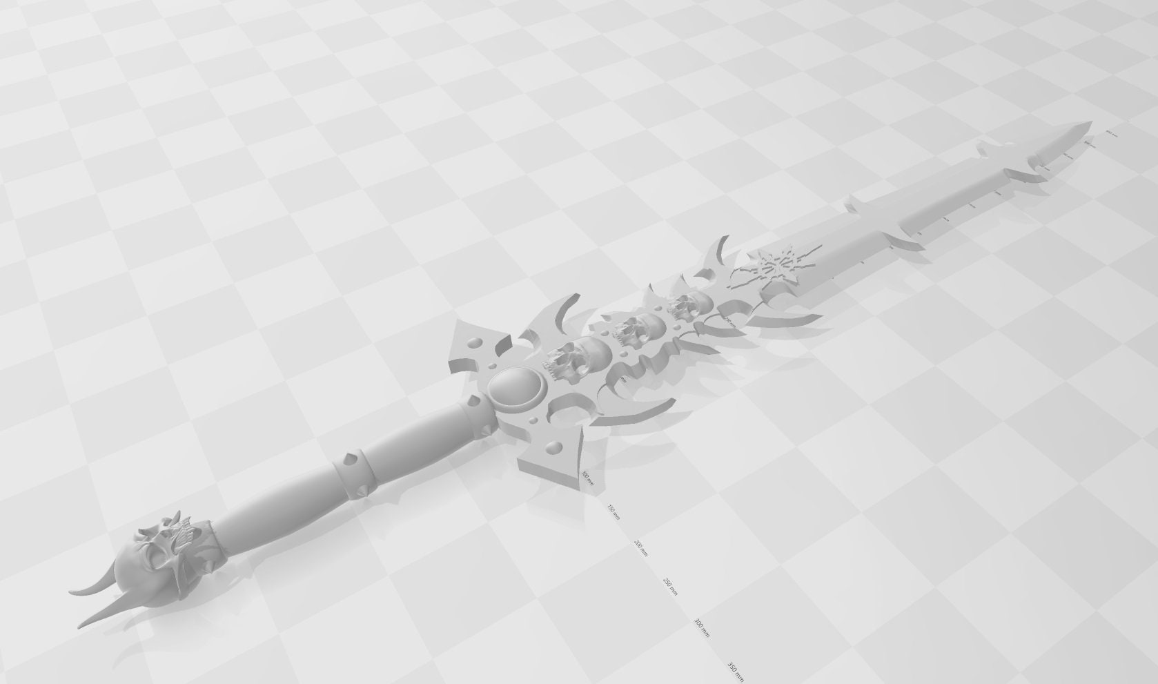 Abaddon/ Chaos Warrior Sword for Cosplay STL File - Etsy