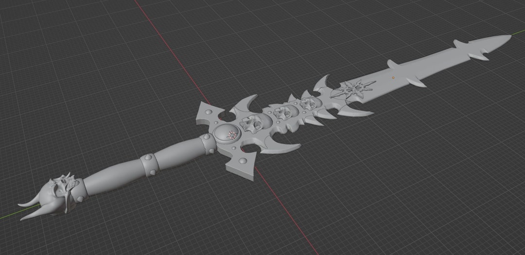 Abaddon/ Chaos Warrior Sword for Cosplay STL File - Etsy