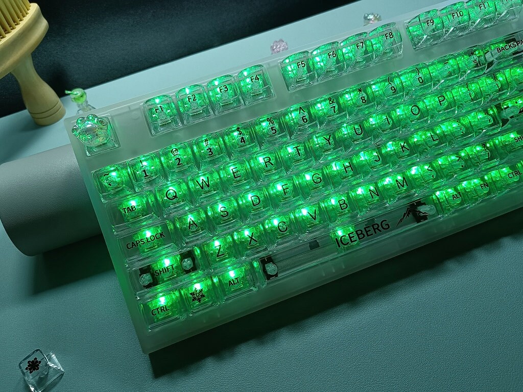 Cool Transparent Keycaps Set Shine Through Artisan Keycaps MX Switch ...