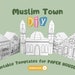 Paper Houses, DIY Kids, Muslim Education, Mosque Craft, Paper Toy ...