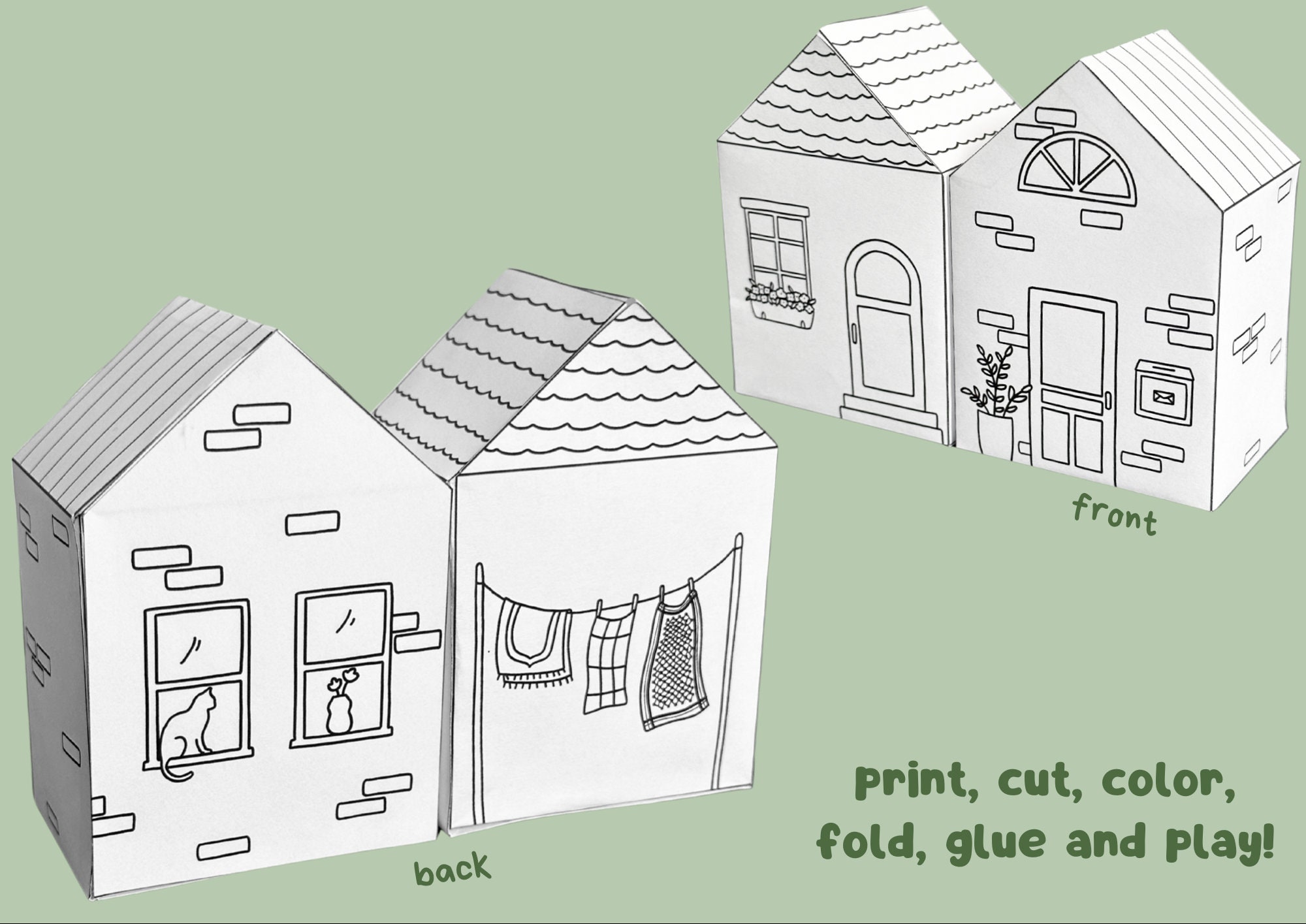 Paper Houses, DIY Kids, Muslim Education, Mosque Craft, Paper Toy ...