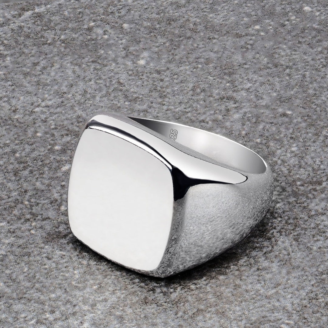Solid 925 Silver Pinky Ring for Men Classic, Plain, and Simple Band - Etsy