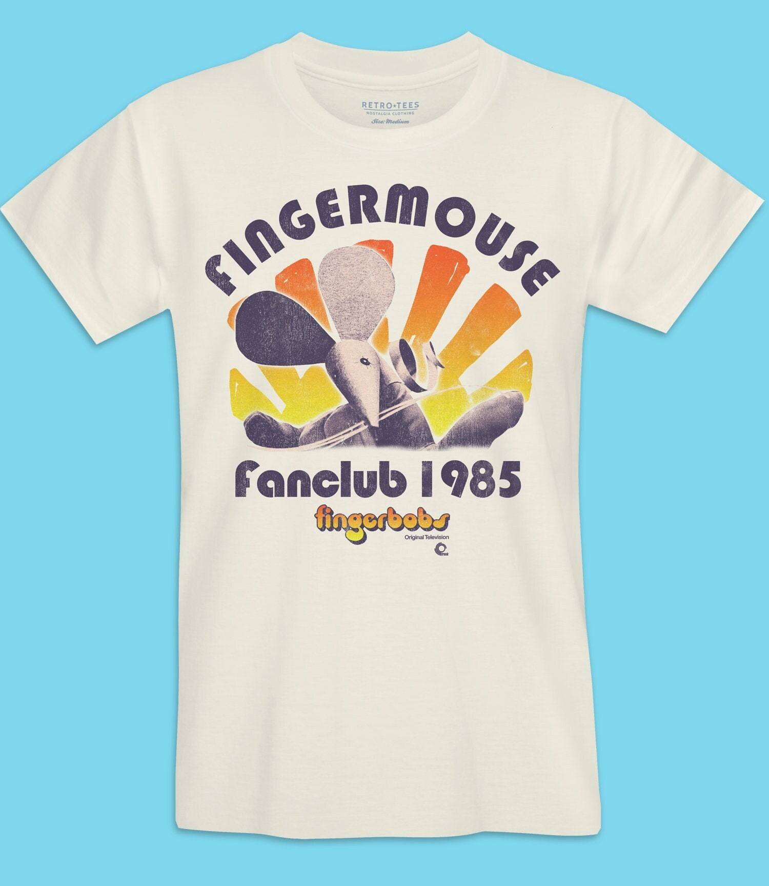 80's Fingerbobs Retro Fingermouse Fan Club 1982 T-shirt Retro Tees ...
