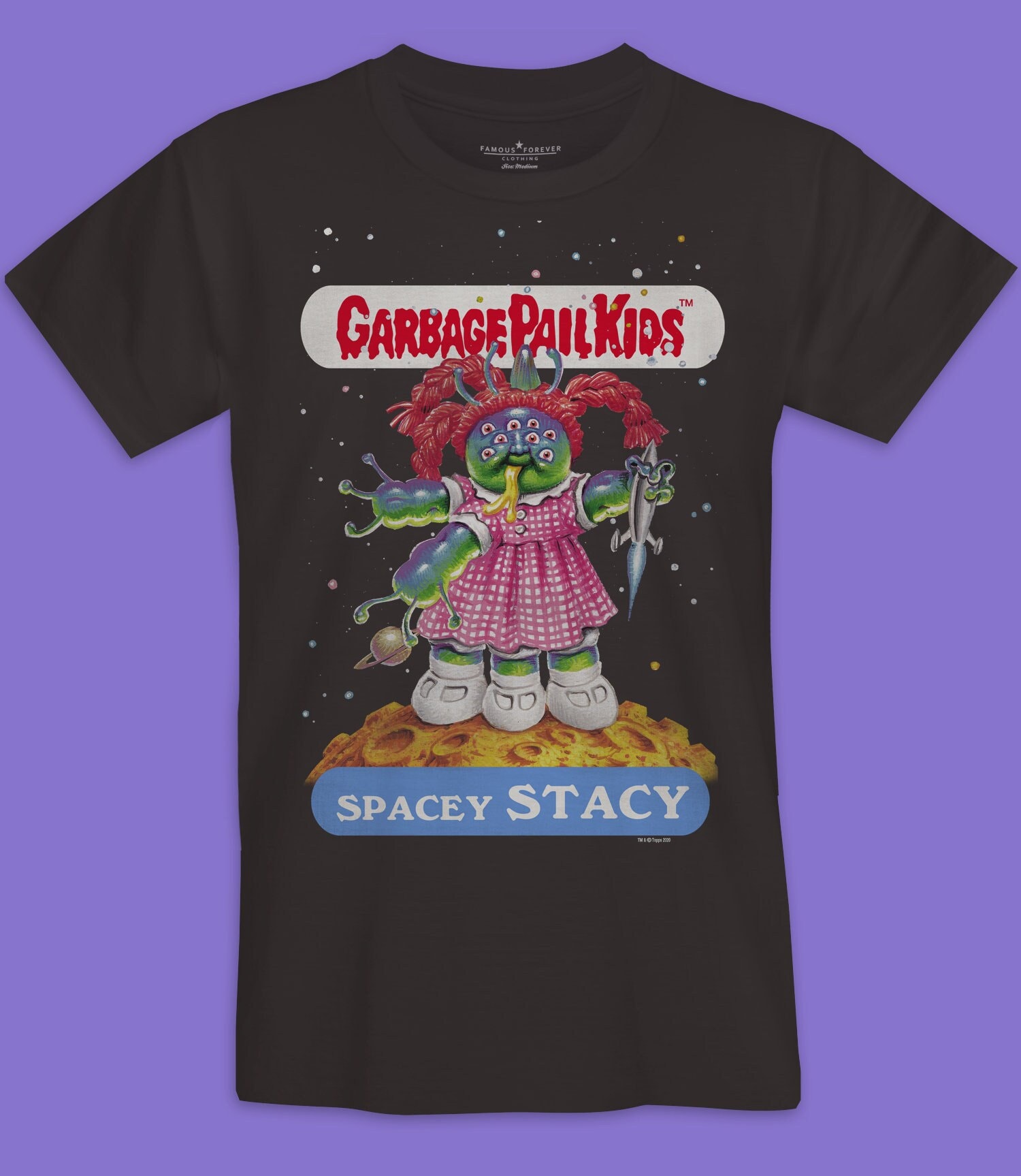 Exclusive Retro Tees Official Garbage Pail Kids Spacey Stacy T-shirt by ...