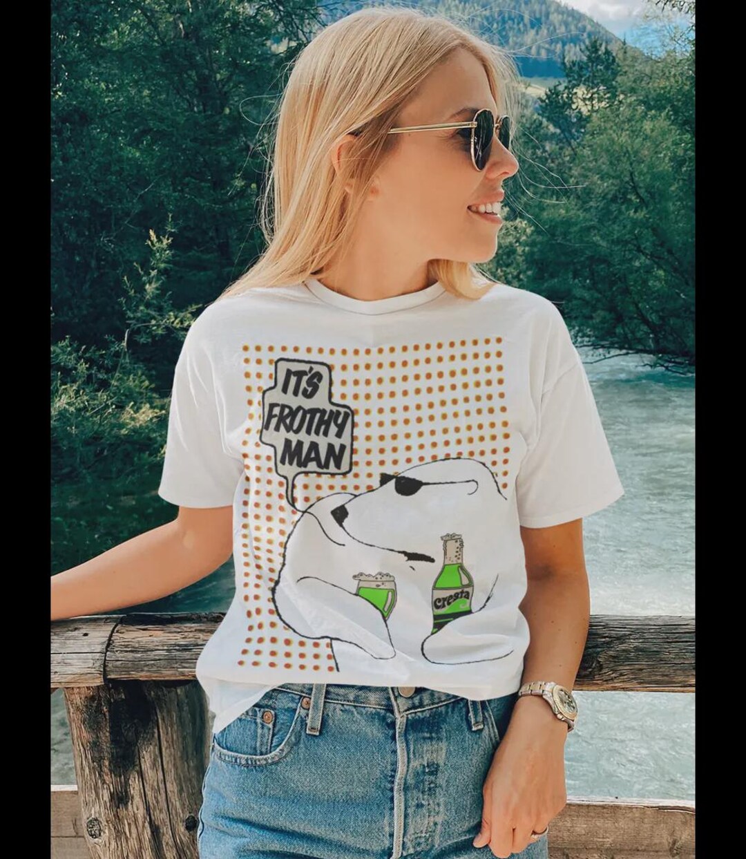 It’s Frothy Man Polar Bear T-shirt – Retro 80s Fizzy Drink Advert ...