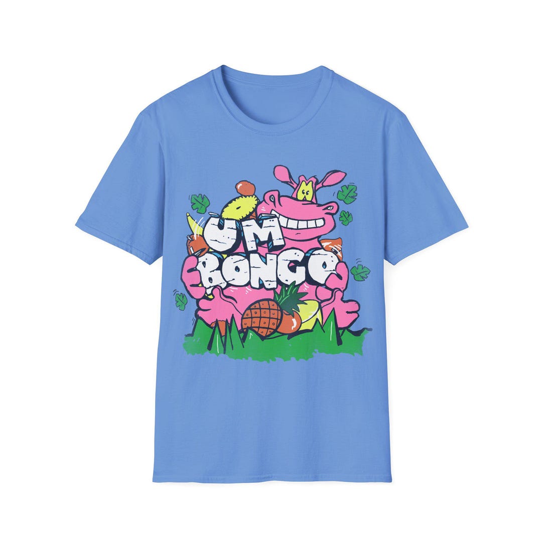Um Bongo Cartoon Hippo T-shirt | Retro Fruit Jungle Drink - Etsy
